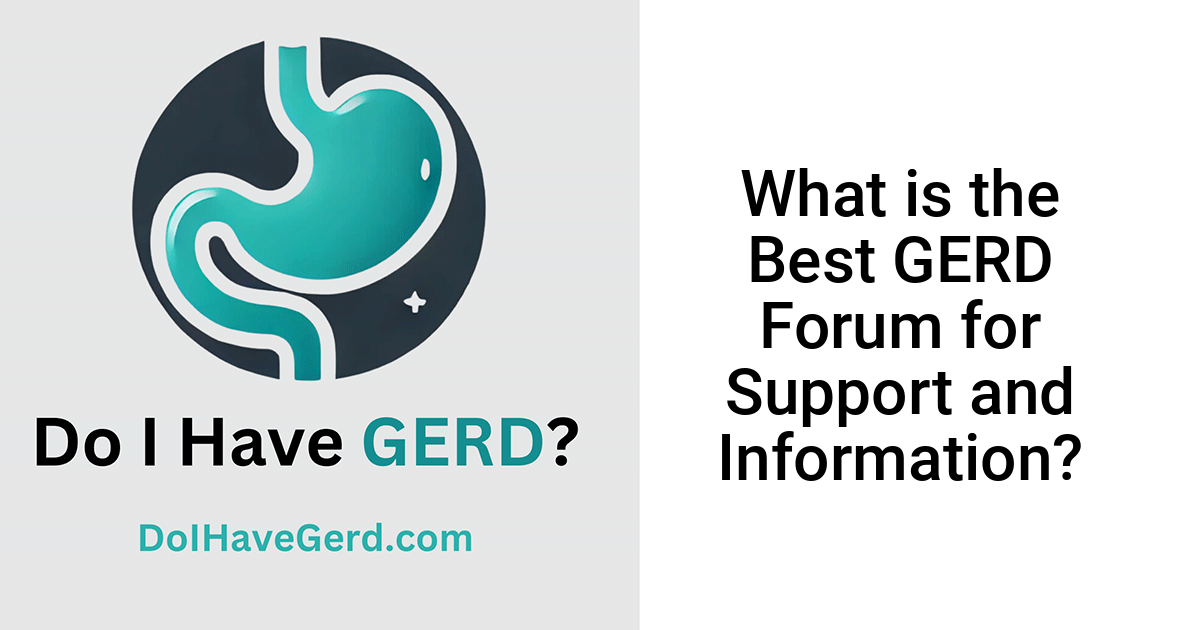 What is the Best GERD Forum for Support and Information?